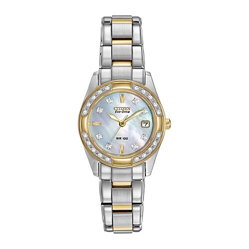 Click here for Citizen Eco-Drive Regent Womens Diamond-Accent Mot... prices