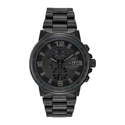 Click here for Citizen Mens Chronograph Eco-Drive Nighthawk Black... prices