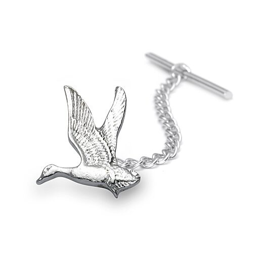 Click here for Duck Rhodium-Plated Tie Tack  One Size  Silver prices