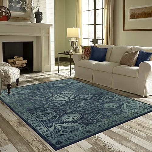 Click here for Maples Nora Bordered Indoor Rectangular Accent Rug... prices