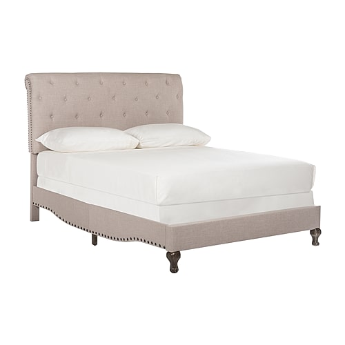 Click here for Hathaway Sleigh Upholstered Bed  One Size  Beige prices