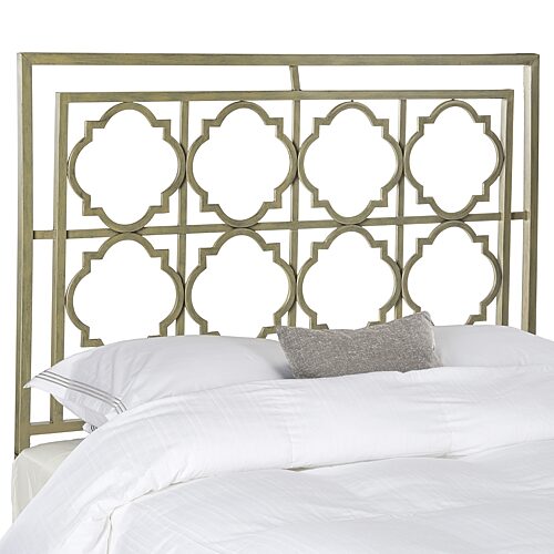 Silva French Silver Metal Headboard  One Size  Silver