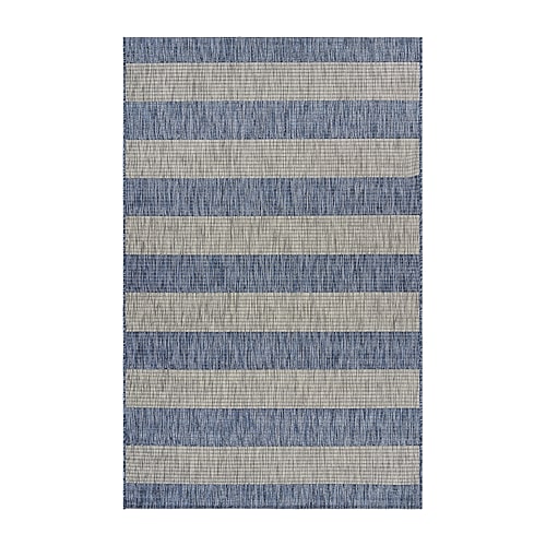 Click here for Catherine Coastal Striped Indoor Outdoor Rectangul... prices