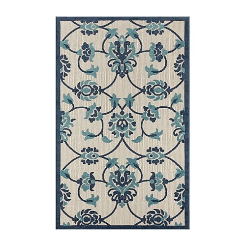 Click here for Corazon Coastal Floral Filigree Indoor Outdoor Rec... prices