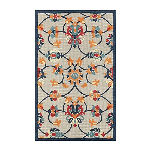 Click here for Corazon Coastal Floral Filigree Indoor Outdoor Rec... prices