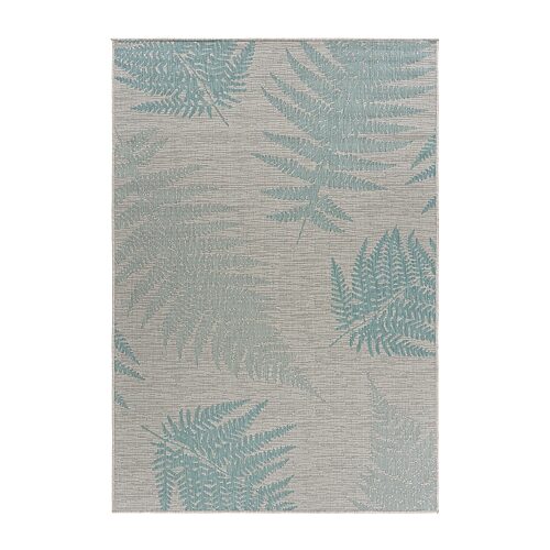 Lr Home Maribel Mbl-648 53 x 73 Outdoor Area Rug - Teal  Cream