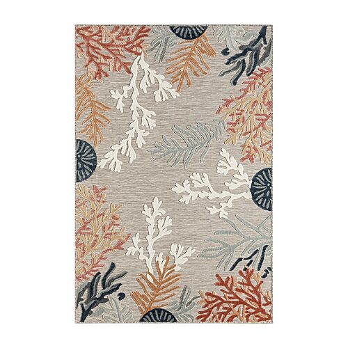 Click here for Lr Home Vance-10B 5 x 7 Outdoor Area Rug - Gray  B... prices