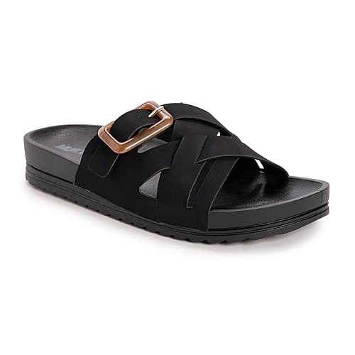 Click here for Muk Luks Womens Grand Shayna Sandal - Black prices