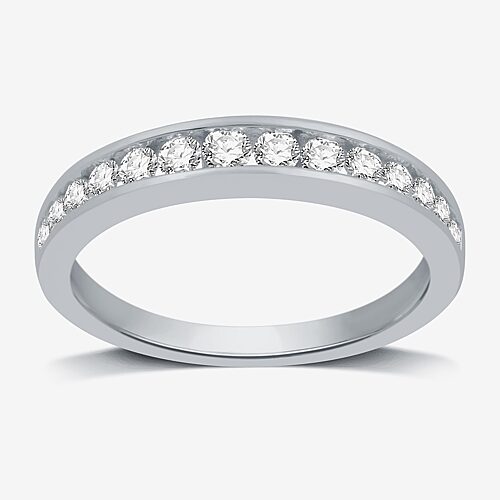 Click here for 1/2 CT. T.W. Lab-Grown Diamond Wedding Band in 10K... prices