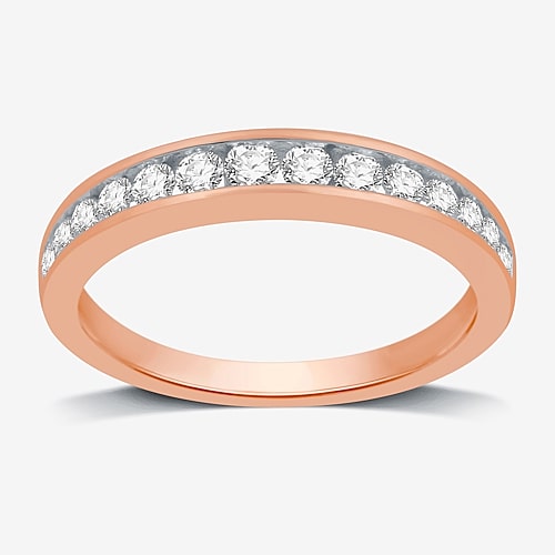 Click here for 1/2 CT. T.W. Lab-Grown Diamond Wedding Band in 10K... prices