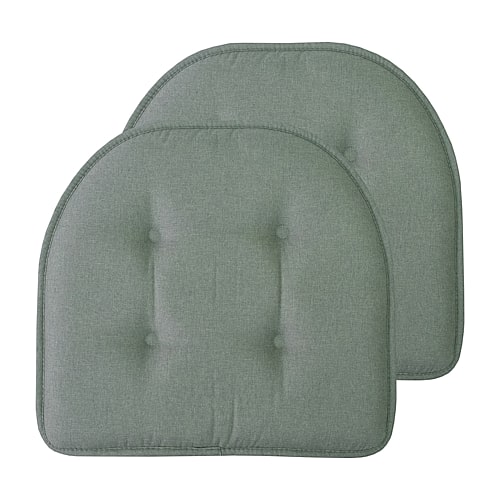 Sweet Home Collection Solid U-Shaped Memory Foam Chair Cushions