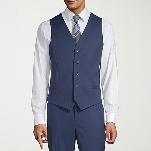 Click here for J. Ferrar Mens Slim Fit Suit Vest  Xx-large  Blue prices