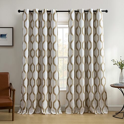 Click here for Elrene Home Fashions Renzo Ikat Geometric Linen Ro... prices