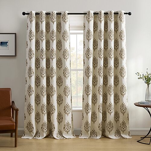 Click here for Threadmade Navara Medallion Room Darkening Window... prices
