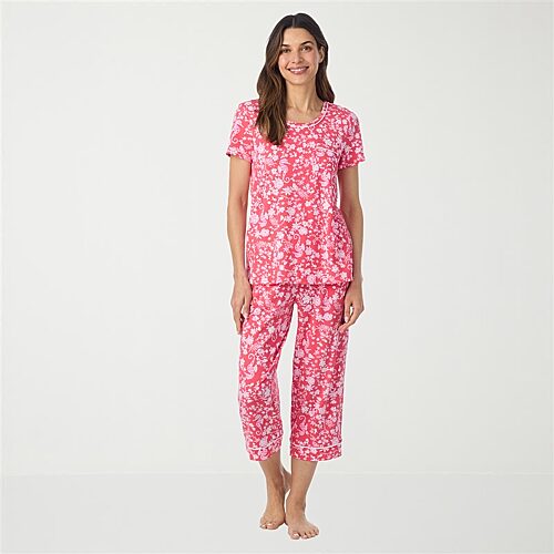 Click here for Cuddl Duds Womens Short Sleeve 2-pc. Pajama Set  X... prices