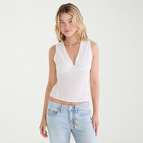 Click here for AEROPOSTALE Womens Juniors V Neck Sleeveless Tank... prices