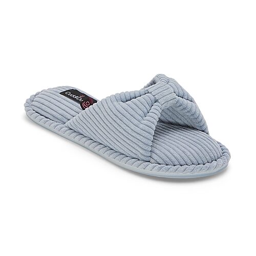 Click here for Cuddl Duds Womens Slip-On Slippers  X-large  Blue prices