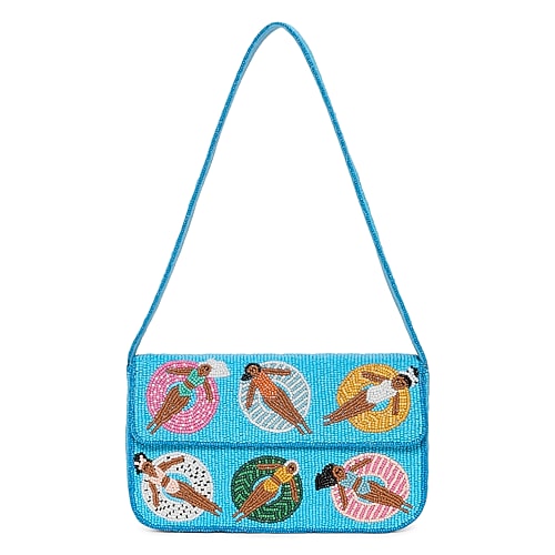 Click here for SOL and MER Beaded Pool Baguette Shoulder Bag prices