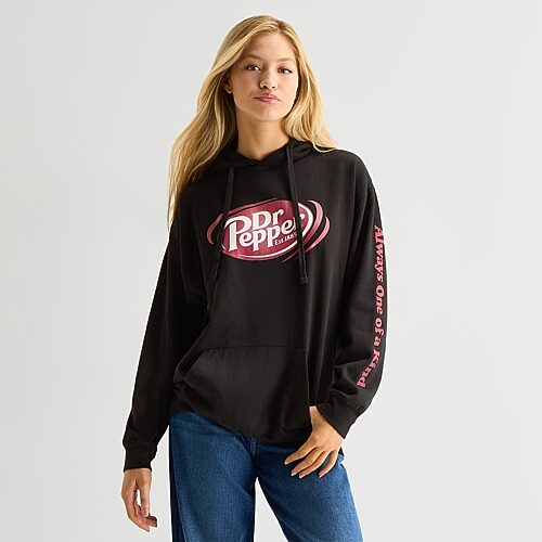 Click here for Dr Pepper Womens Juniors Long Sleeve Hoodie  X-sma... prices