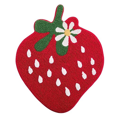 Click here for Home Expressions Strawberry Bath Rug  One Size  Re... prices