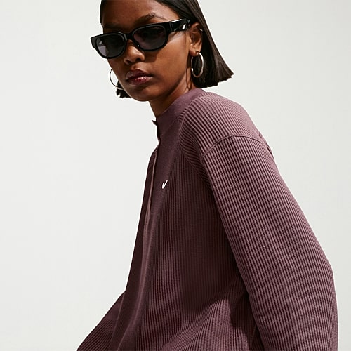 Click here for Nike Womens Long Sleeve Regular Fit Henley Shirt... prices