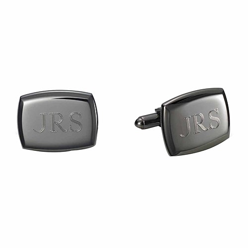 Click here for Personalized Gunmetal Cufflinks  One Size  Brown prices