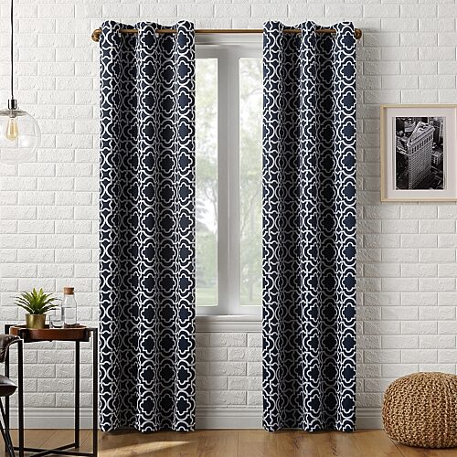 Click here for Barnett Trellis Blackout Grommet Curtain Panel - N... prices
