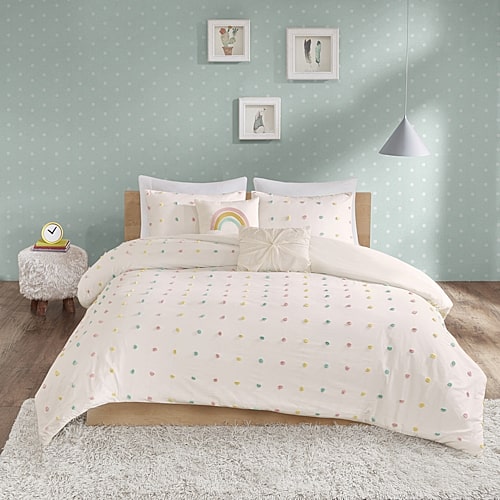 Click here for Intelligent Design Callie Pom Pom 4-Pc. Duvet Cove... prices