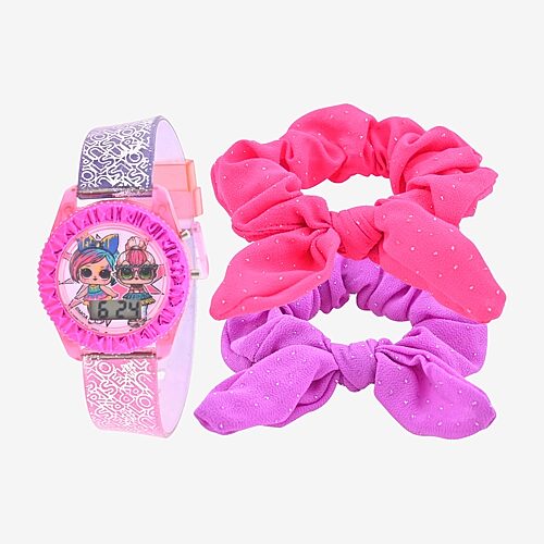 LOL Girls Purple 3-pc. Watch Boxed Set Lol40156jc  One Size