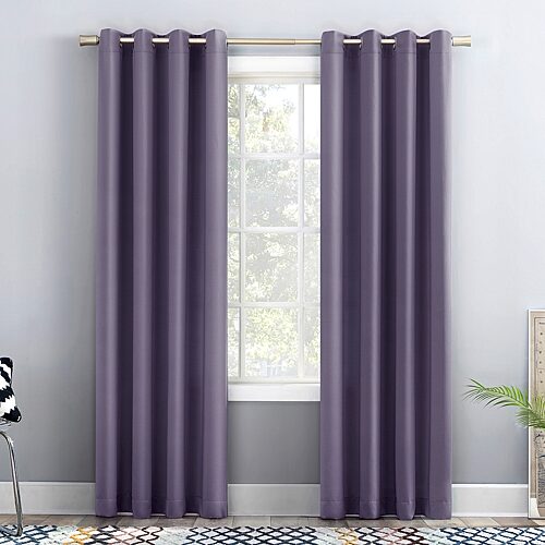 Click here for Grant Room Darkening Grommet Curtain Panel - Laven... prices