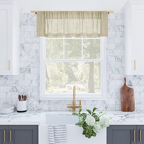 Click here for Archaeo Akari Rod Pocket Tailored Valance  One Siz... prices