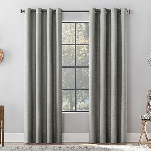 Click here for Textured Linen Blend Total Blackout Grommet Top Cu... prices