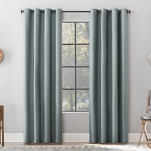 Click here for Textured Linen Blend Total Blackout Grommet Top Cu... prices