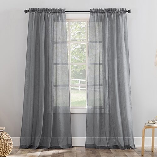 Click here for No 918 Erica Rod Pocket Sheer Single Curtain Panel... prices