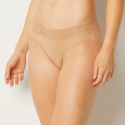 Click here for Ambrielle Everyday Cheeky With Lace Trim Panty  Xx... prices