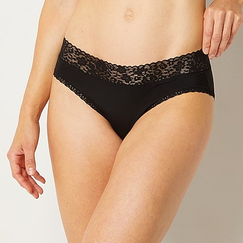 Click here for Ambrielle Everyday Cheeky With Lace Trim Panty  Me... prices