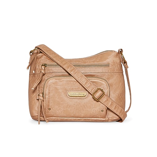 Click here for Stone Mountain Irene Smokey Embossed Damask Hobo prices
