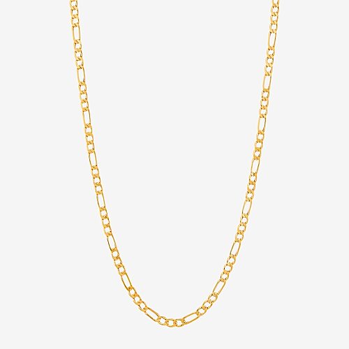 Click here for Womens 14K Gold 24 Inch Figaro Chain Necklace  One... prices