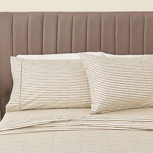 Click here for Linery Striped Microfiber Sheet Set  One Size  Bei... prices