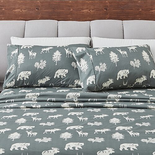 Click here for Linery Rustic Lodge Sheet Set  One Size  Multiple... prices
