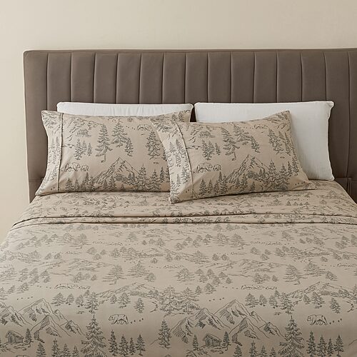Click here for Linery Rustic Lodge Microfiber Sheet Set  One Size... prices