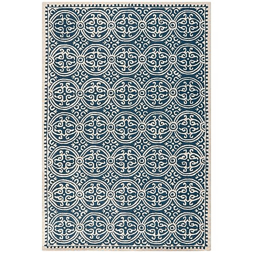 Click here for Safavieh Iris Wool Rectangular Rug  One Size  Blue prices