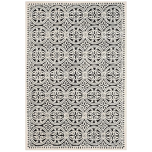 Click here for Safavieh Iris Wool Rectangular Rug  One Size  Blac... prices