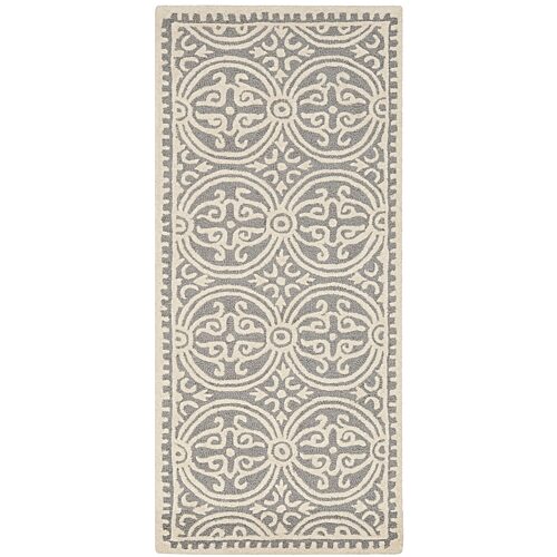 Click here for Safavieh Iris Runner rug  One Size  Silver prices