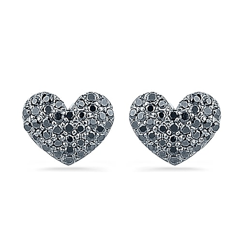 Click here for 1/4 CT. T.W. Natural Black Diamond Sterling Silver... prices