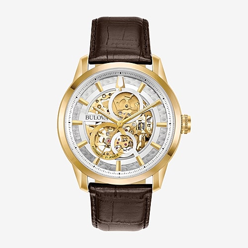 Click here for Bulova Sutton Mens Skeleton Subdial Automatic Watc... prices