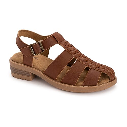 Click here for Muk Luks Womens Vanilla Fisherman Sandal - Sequoia prices