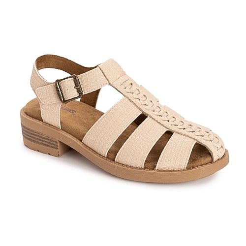 Click here for Muk Luks Womens Vanilla Fisherman Sandal - Natural prices