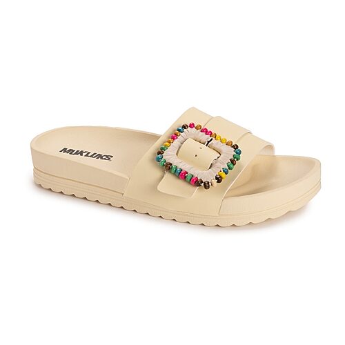 Click here for Muk Luks Womens Grand Colette Sandal - Vanilla cus... prices