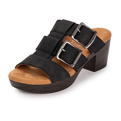 Click here for Muk Luks Womens Myra Sandal - Black prices